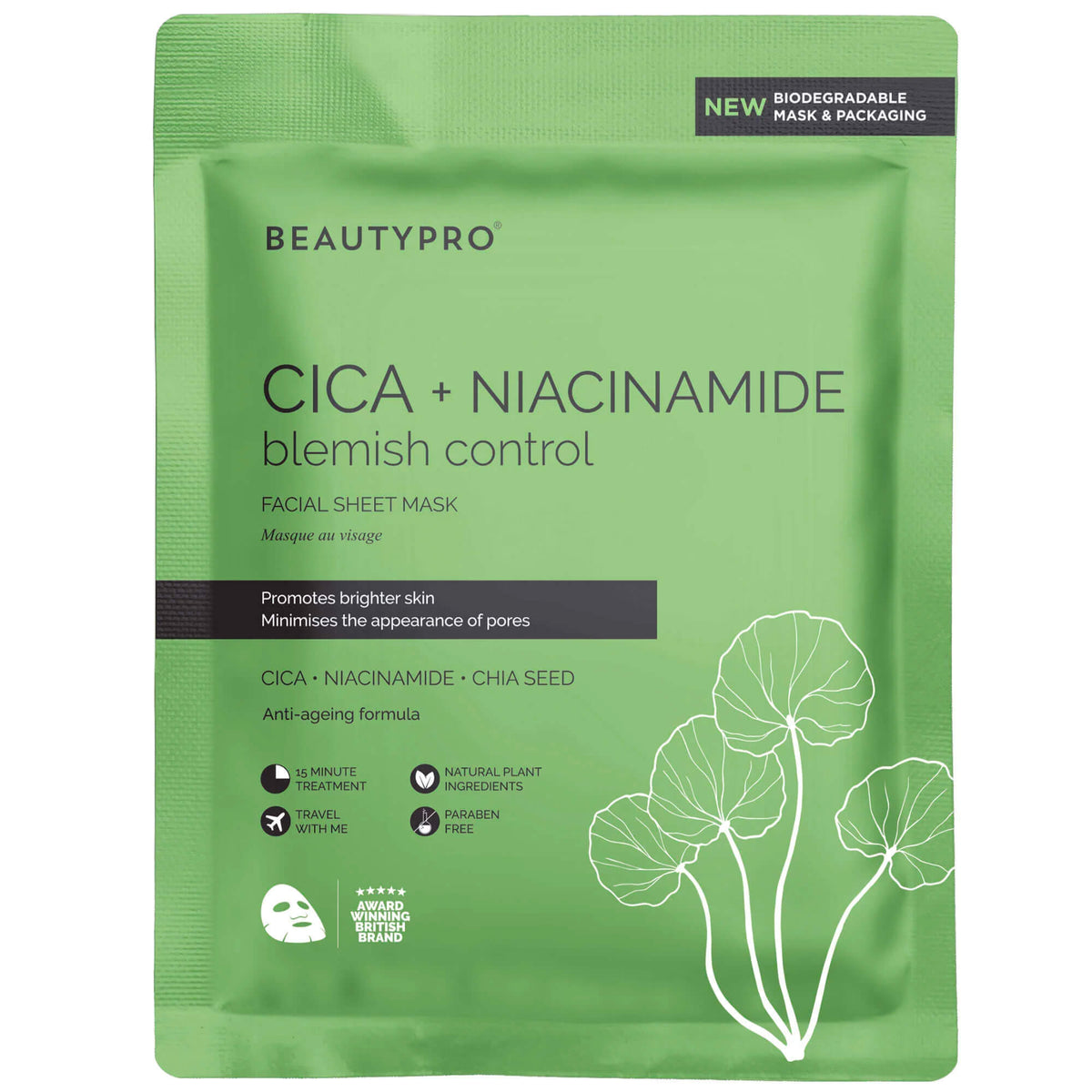 CICA + Niacinamide Sheet Mask - Blemish Control