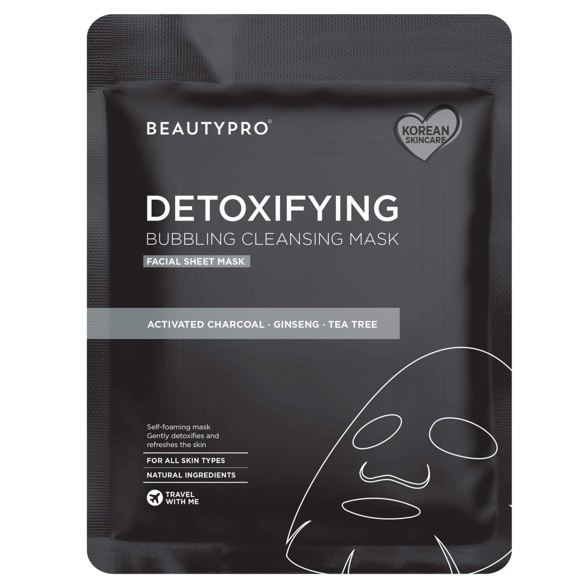 Detoxifying Foaming Face Mask | BEAUTYPRO Charcoal Mask